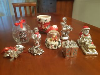 Set soprammobili per Natale in argento