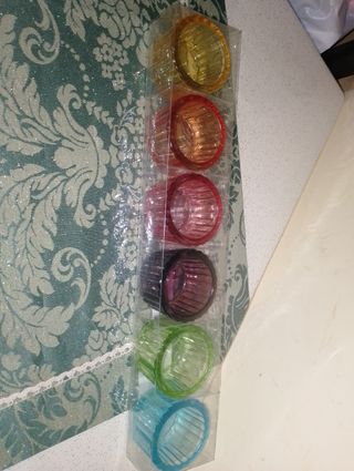 n. 6 porta candela in vetro, può essere usato per 