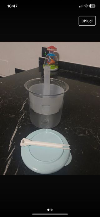 Contenitore azzurro stuzzichino 