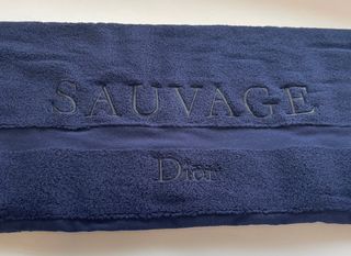 Telo di spugna Christian Dior Sauvage blu