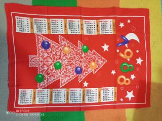 strofinacci cucina natale vintage 