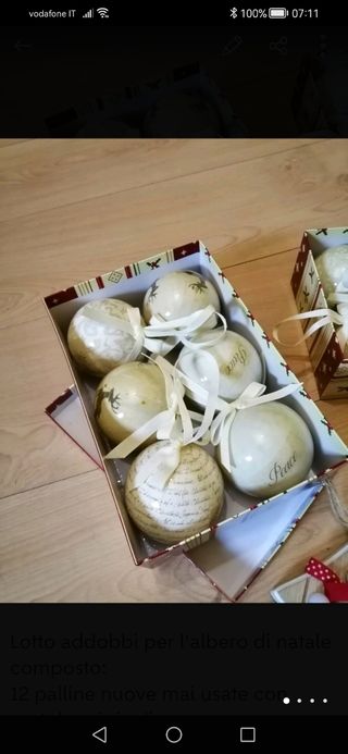 Lotto addobbi per l'albero di natale 