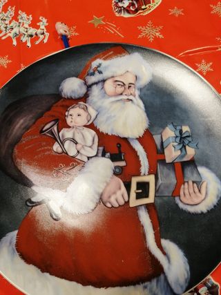 Piatto grande Babbo Natale 