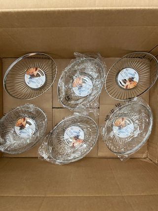 Cestini 6 pezzi acciaio 