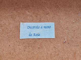 Quadretto dipinto a mano angelo su legno