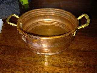 vaschetta in rame con due manici