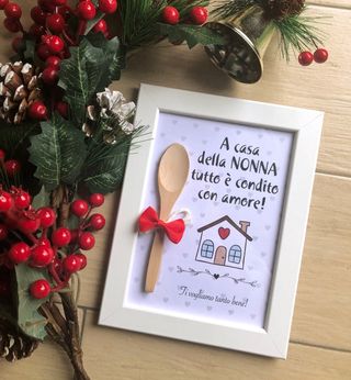 Quadretto regalo nonni personalizzabile
