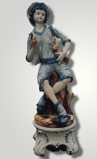 grande statua Capodimonte divisibile in due pezzi 