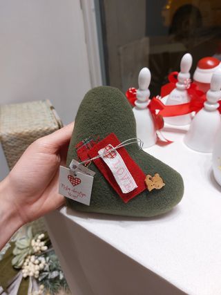 cuore verde da appendere