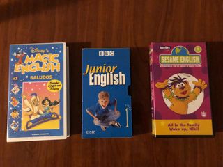 3 cintas vhs infantiles para aprender inglés de segunda mano por 4 EUR ...