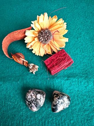 Lotto due pezzi Rodonite Burattata