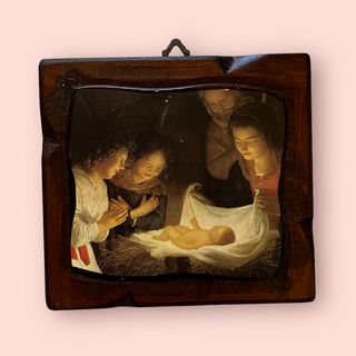 quadretto rappresenta la natività