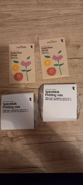 Mix per vaso e semi di zinnia 