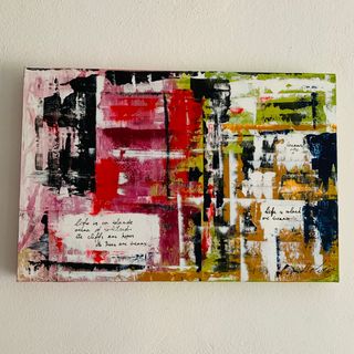 Quadro dipinto a mano acrilico su tela unico