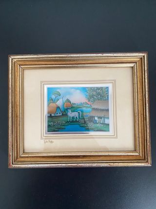 Quadretto in metallo serigrafato