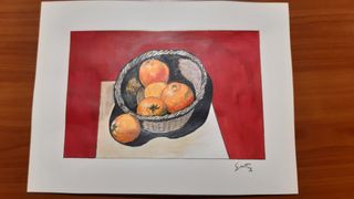 Quadro Renato Guttuso olio su carta 30x40 falso 