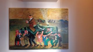 Quadro Franz Borghese olio su tela 50x70 falso d'a