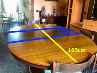 tavolo da salotto con 6 sedie