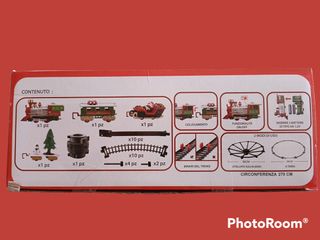 trenino elettrico per albero di Natale 🌲 89 cm