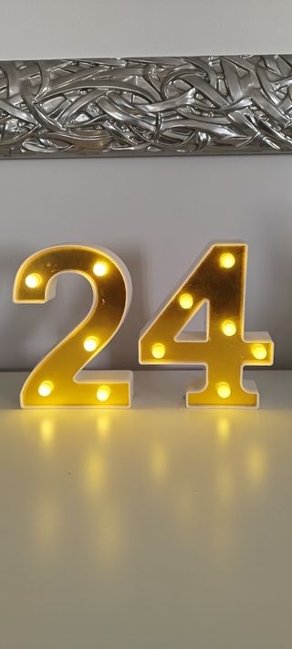 numeri luminosi a led per festa