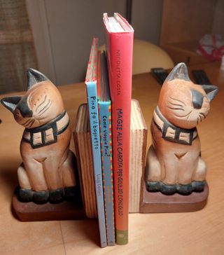 2 fermalibri in legno