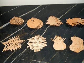 Decorazioni natale fatte in legno