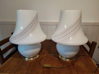 lampade in vetro di murano anni '70