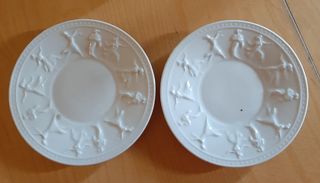 Set due piattini per tazze da caffè