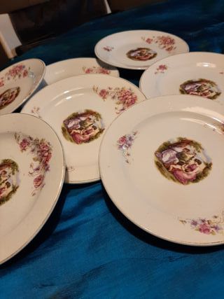 Piattini dolce antichi primi 900 Laveno SCI