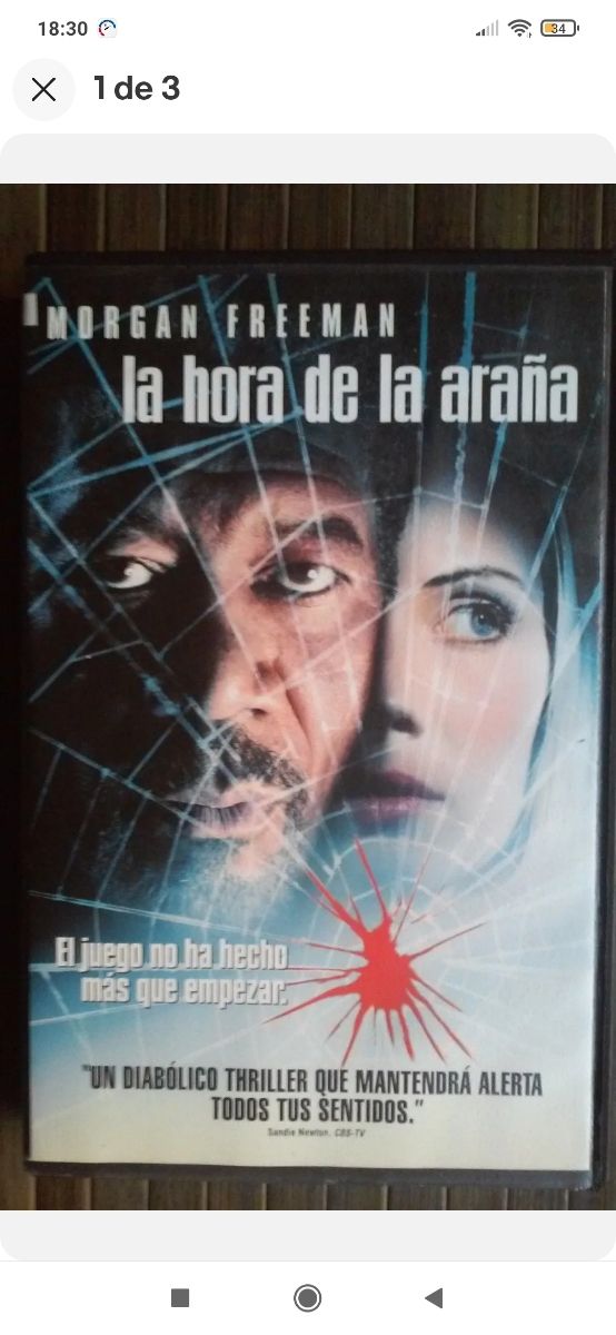LA HORA DE LA ARAÑA VHS Morgan Freeman, Monica Po de segunda mano por 2 ...