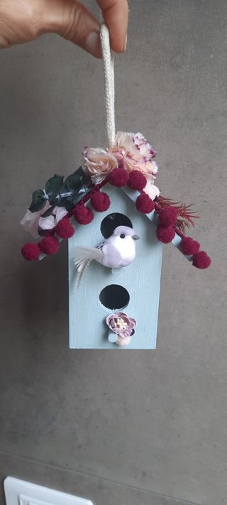 casetta uccelli decorazione natae