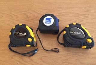 3 flessimetri/metri retrattili tipo Stanley