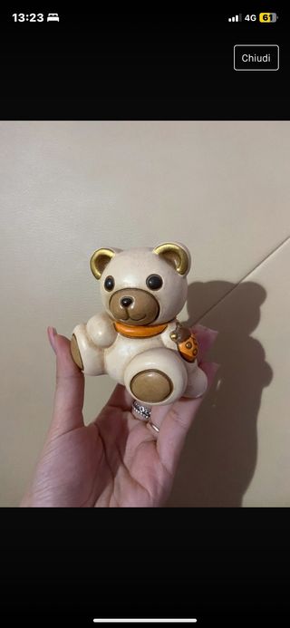 teddy con coccinella