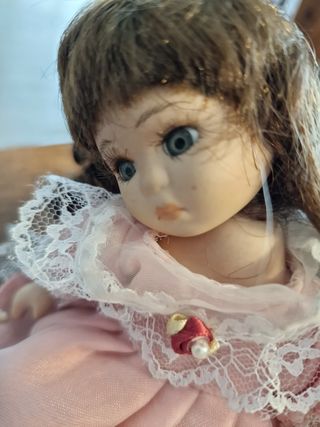 bambola ceramica vintage  cm 18