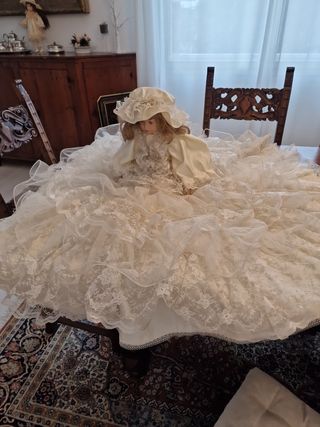 Bambola ceramica vintage  h cm  90