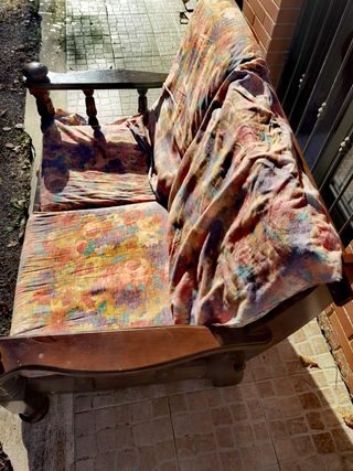 divano letto in legno massello