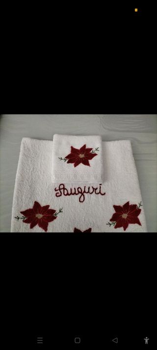 set asciugamani da bagno natalizi