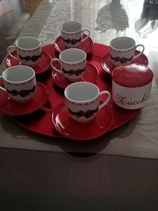 set bicchierini da caffè tutto anche vassoio 