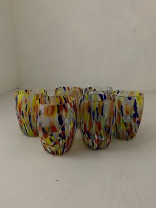 Bicchieri colorati murano 12