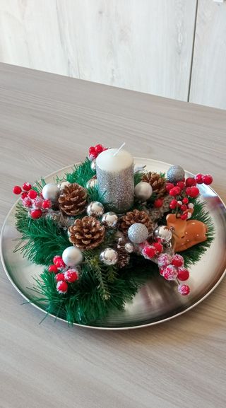 Centrotavola Natalizio fatto a mano