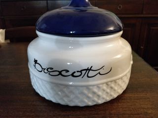 contenitore per biscotti in porcellana 