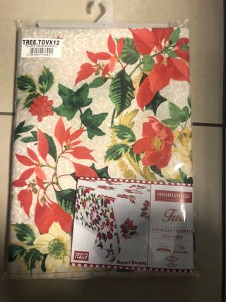 Tovaglia antimacchia misura 135x230 natale