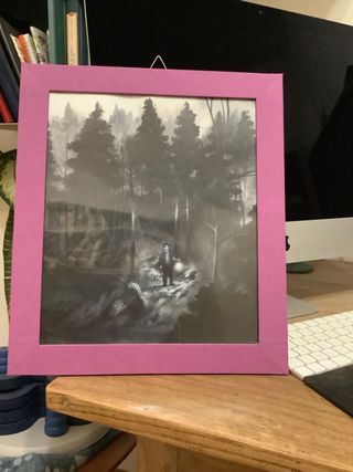 Quadretto con disegno fatto a mano