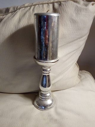 Candela con Base in Ceramica