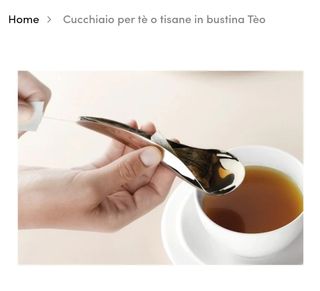 Cucchiaio per tè o tisane in bustina.