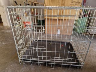 trasportino in metallo per cani