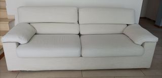 Divano in tessuto Bianco