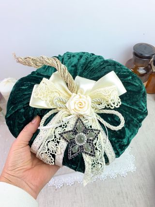 Zucca di velluto color verde