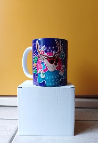 Tazza renna Rudolf natalizia per Natale
