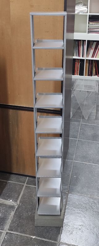 Scaffale per CD Ikea grigio argento